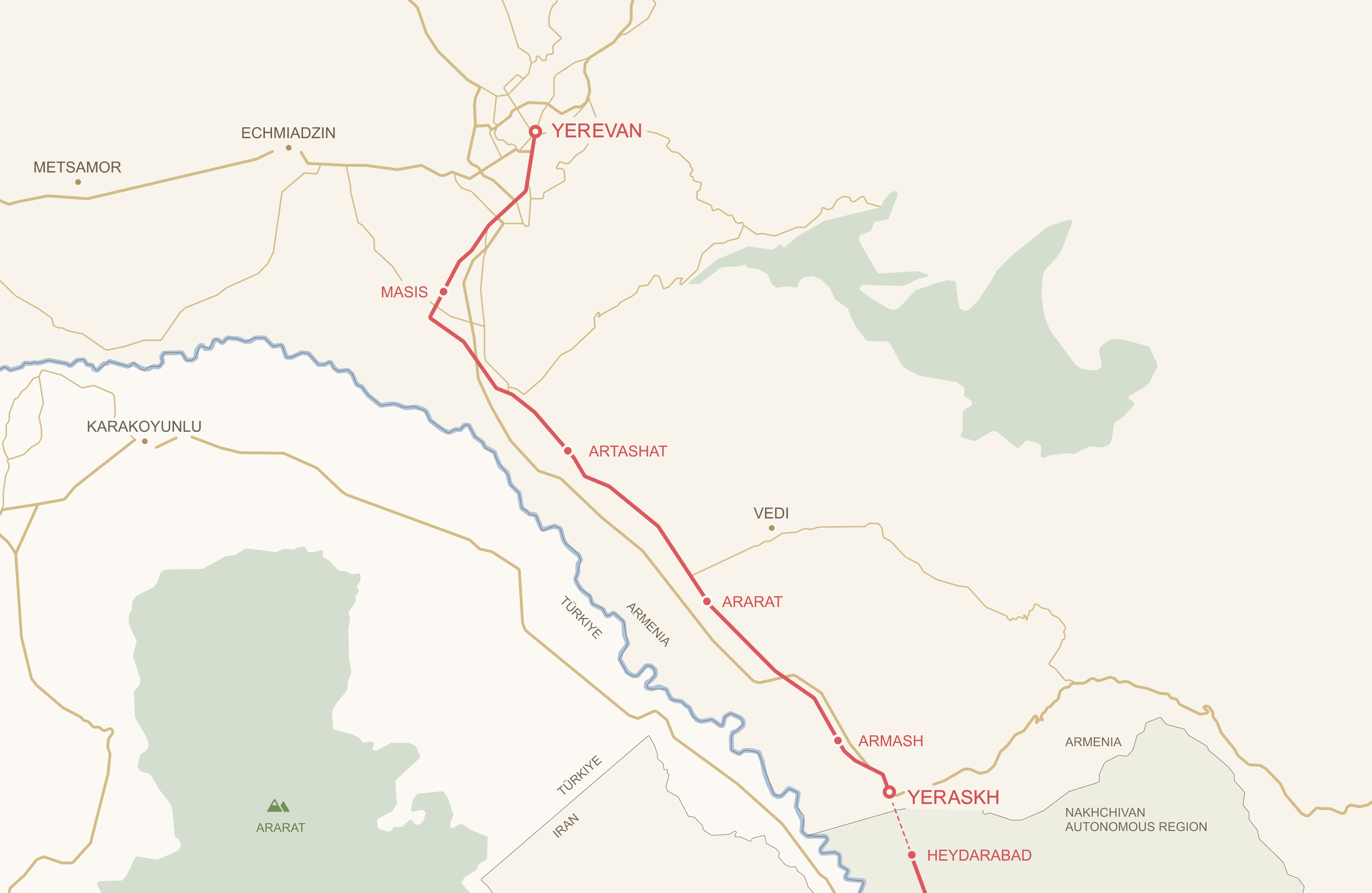 Closed Armenian railroads and isolated Armenian village are ...