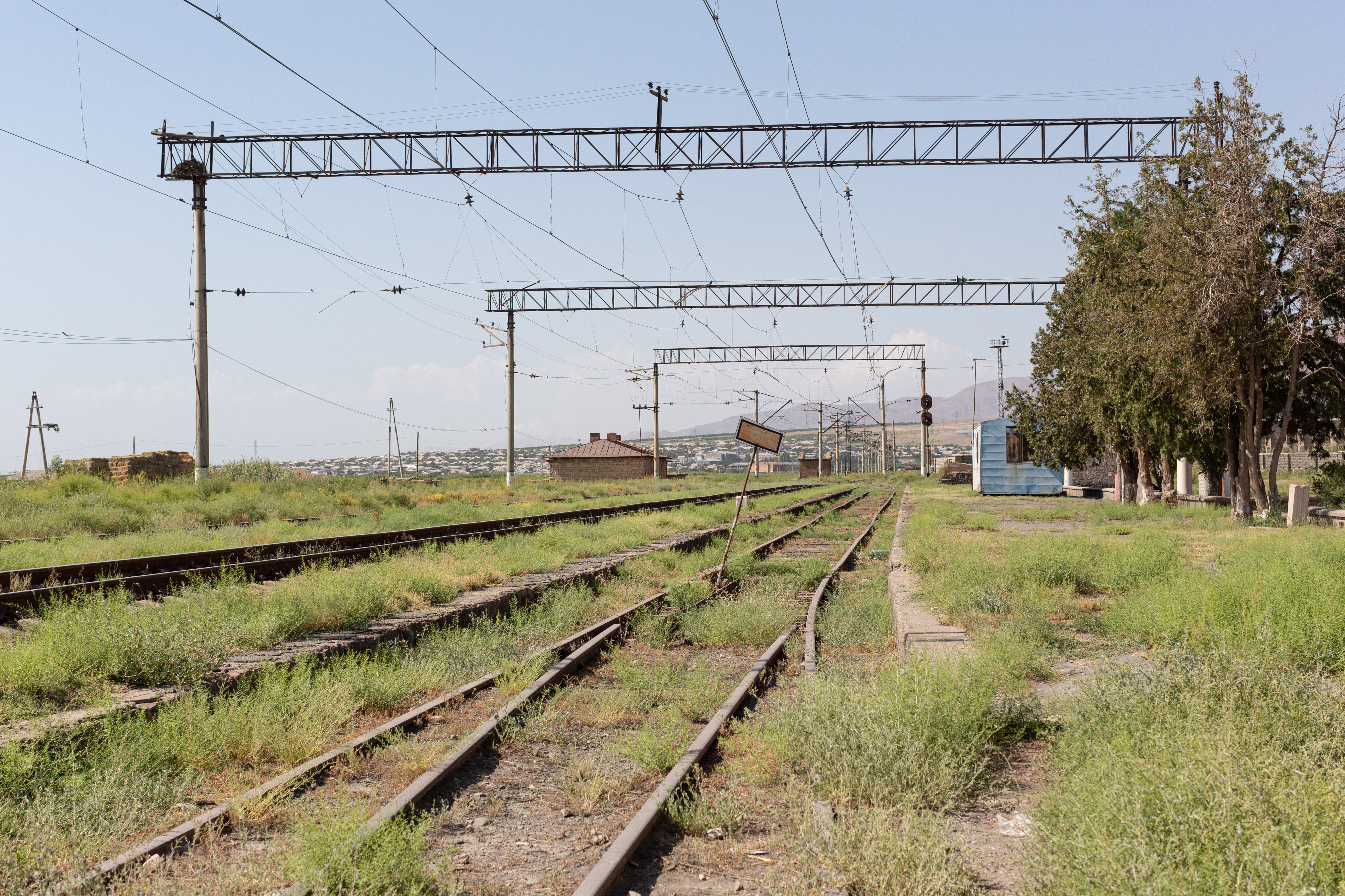 Closed Armenian railroads and isolated Armenian village are ...